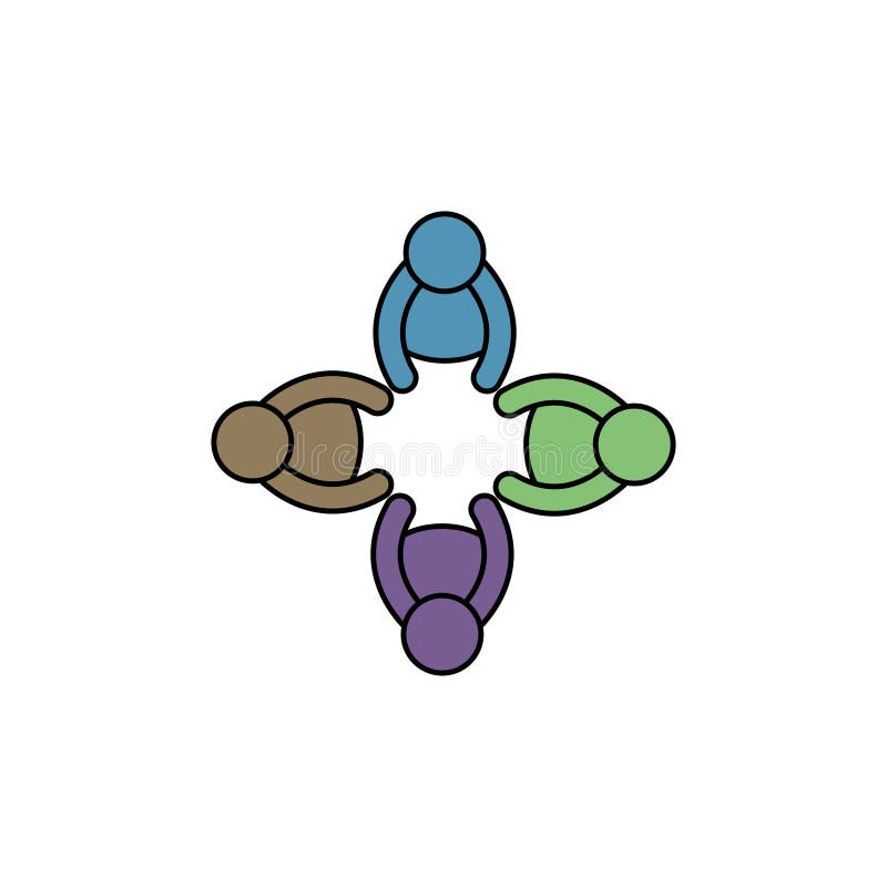 Friend Vector Icon Logo Design Template Illustration Stock Vector ...