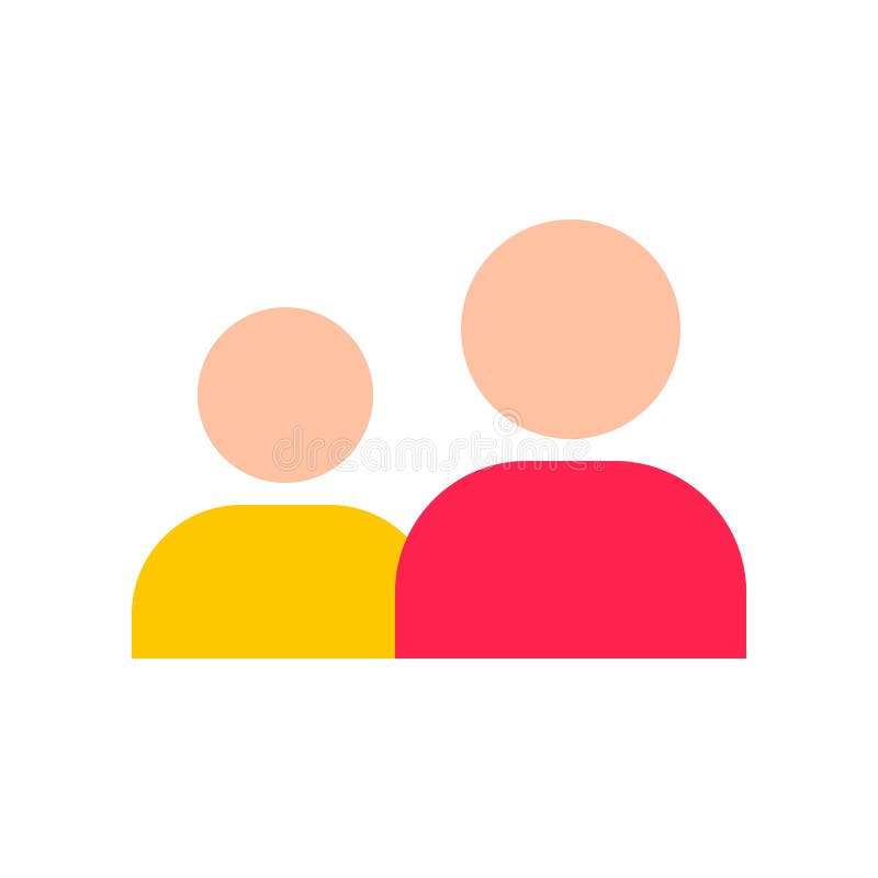 Friend Vector, Social Media Flat Style Icon Stock Vector - Illustration ...