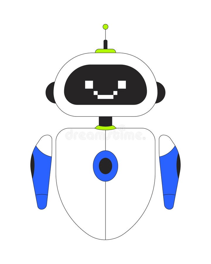 Cute Cartoon Ai Robot Character Stock Illustrations – 3,435 Cute ...