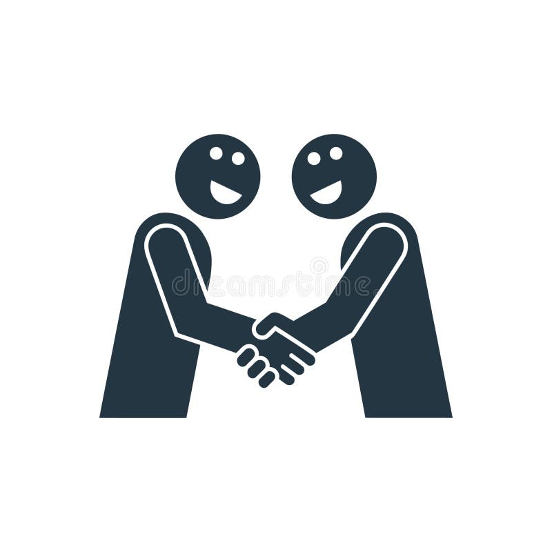 Friendly Bond Icon stock vector. Illustration of smiling - 361768369