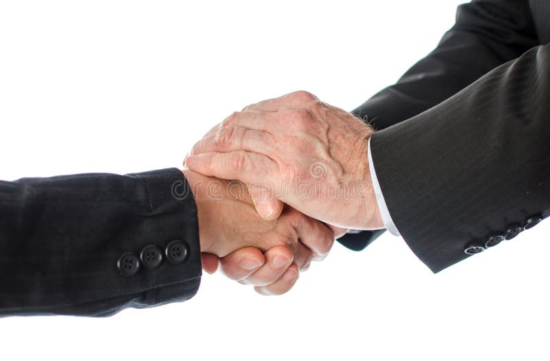 Friendly Business Handshake Stock Image - Image of business, people ...