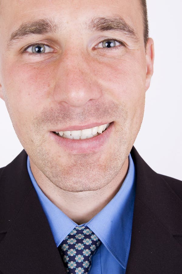 Friendly business man stock image. Image of smile, person - 1403217