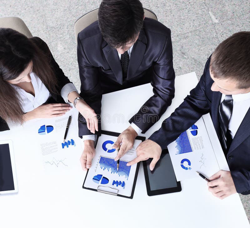 Friendly Business Team Having Meeting in the Office Stock Image - Image ...