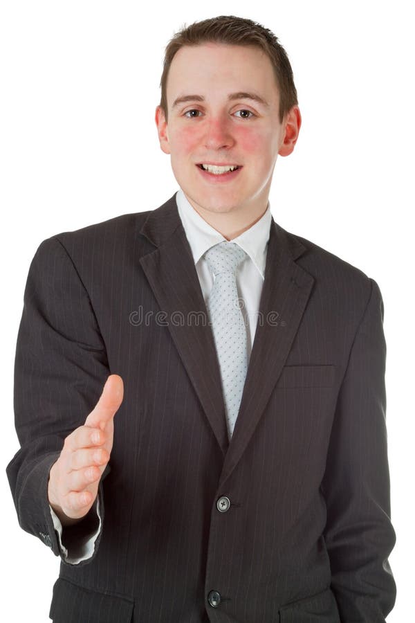 Friendly businessman stock image. Image of positive, person - 18007401