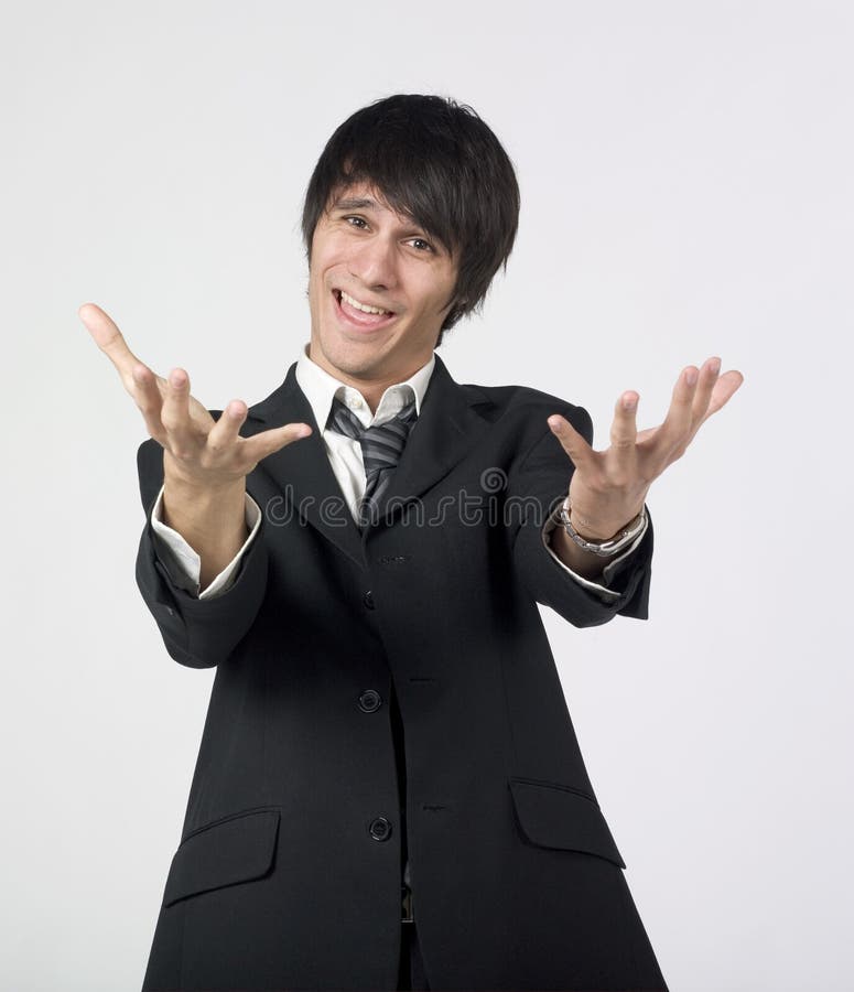 Businessman open arms stock photo. Image of businessman - 7219920
