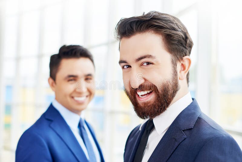 Friendly businessmen stock image. Image of businessman - 71653985