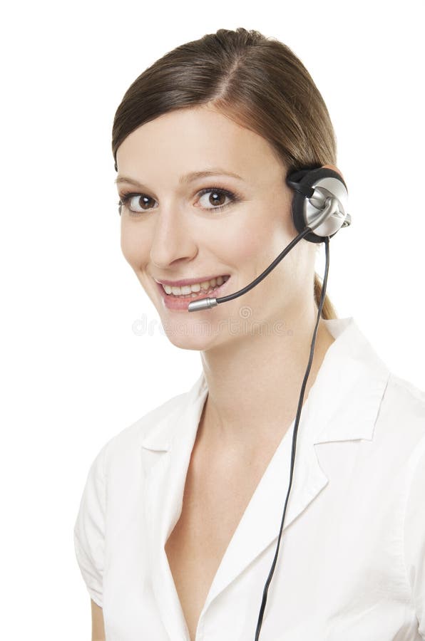 Friendly Callcenter Assistant Stock Image - Image of success, helpful ...