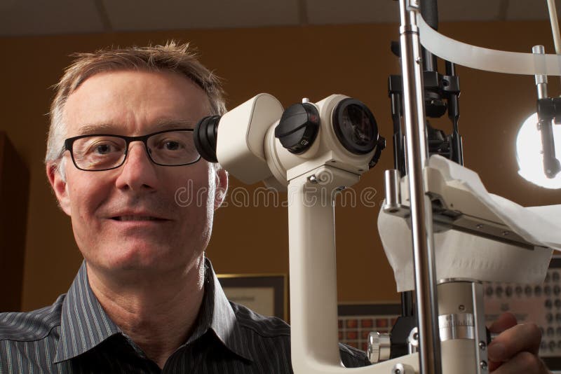 Friendly Caring Optometrist Stock Photo - Image of knowledge ...