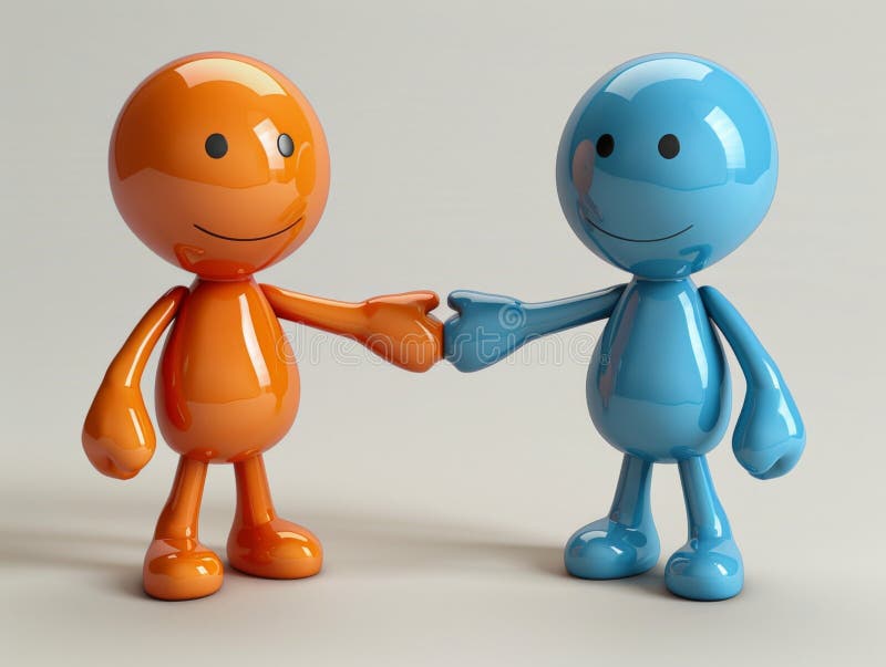 Cartoon Characters Shaking Hands Stock Photos - Free & Royalty-Free ...