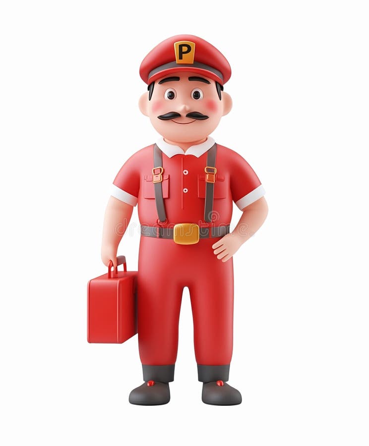 Handsome Plumber Cartoon Character Stock Illustrations – 103 Handsome ...