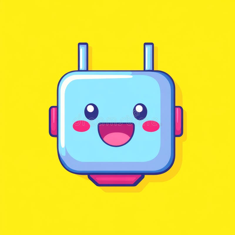 Friendly Cartoon-style Charger Connector Icon for Mobile App Interface ...