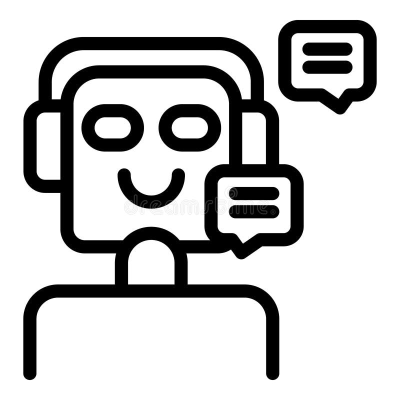 Chatbot Having a Conversation Using Artificial Intelligence Stock ...