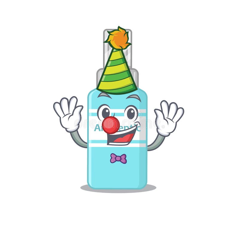 Friendly Clown Pills Drug Bottle Mascot Design Concept Stock Vector ...