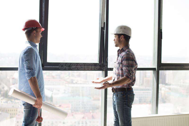Friendly Co-workers are Talking in the Office during Break Stock Image ...