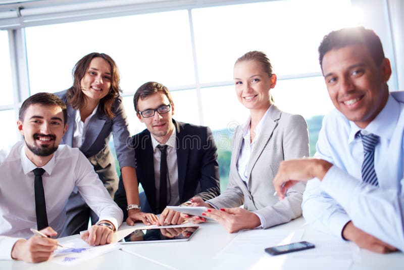 Friendly colleagues stock photo. Image of handsome, executive - 34415082