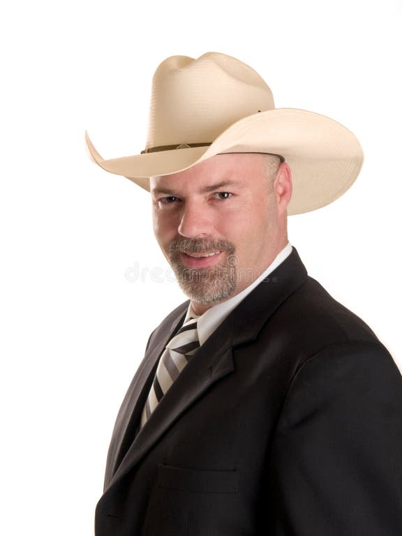 Friendly Cowboy Businessman Stock Photo - Image of male, smile: 1233034
