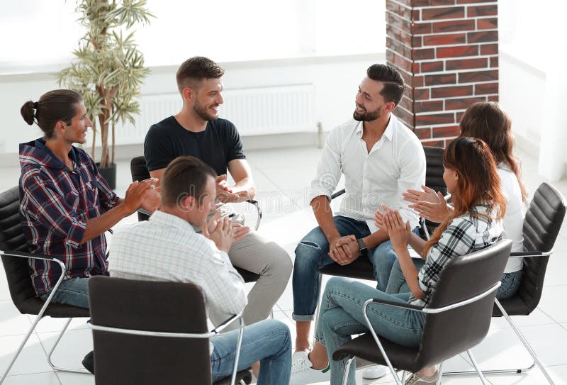 Creative Team of Young People. Stock Image - Image of concentrated ...