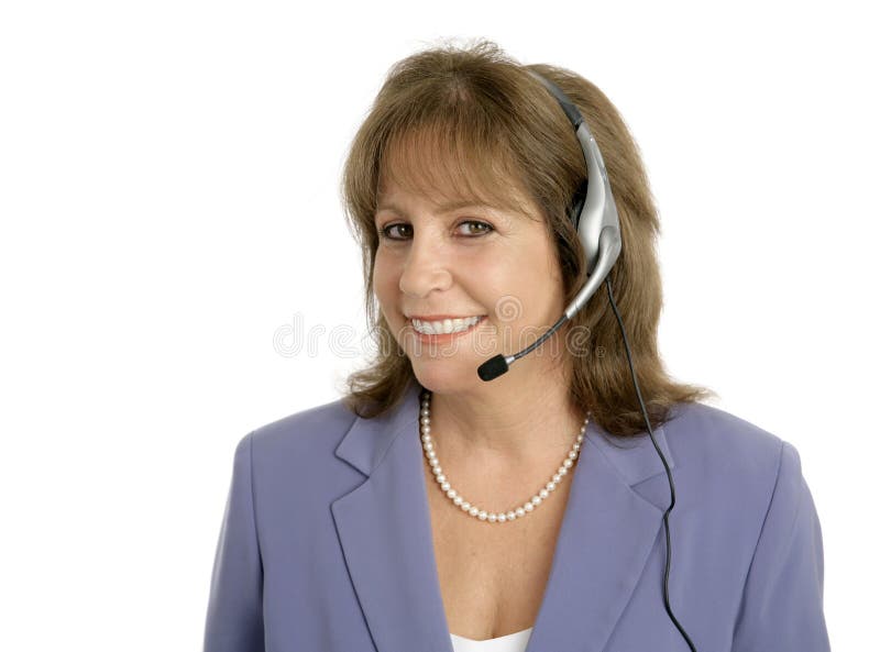 Friendly Customer Service Rep Stock Image - Image of administration ...