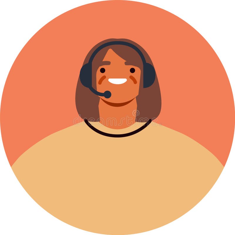 Friendly Customer Service Representative Smiling while Wearing a ...