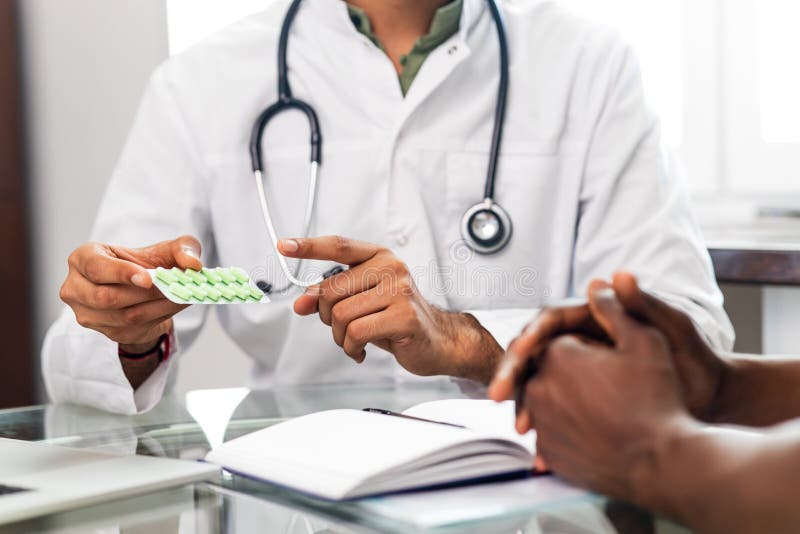 Friendly Doctor Hands Holding Patient Hand Support and Hope Concept ...