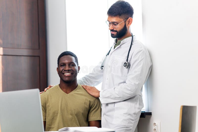 Friendly Doctor Hands Holding Patient Hand Support and Hope Concept ...