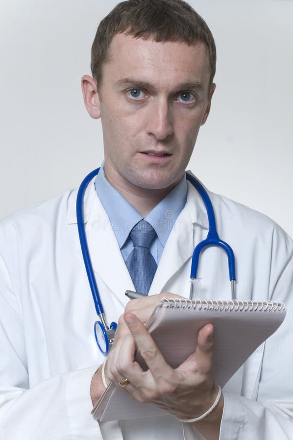 Friendly Doctor writing stock image. Image of doctor - 11505931