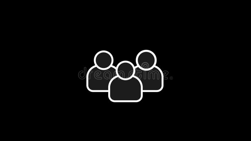 Teamwork People Icon Animated Graphic Stock Video - Video of animation ...