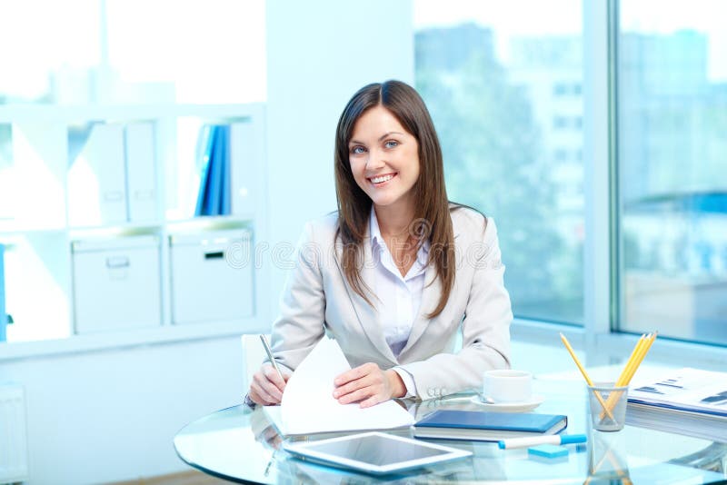 Friendly employer stock image. Image of applicant, positive - 30954705