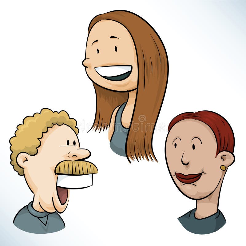 Friendly Faces Stock Illustrations – 1,084 Friendly Faces Stock ...