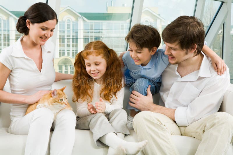 Friendly family stock image. Image of adorable, male, adult - 9057431