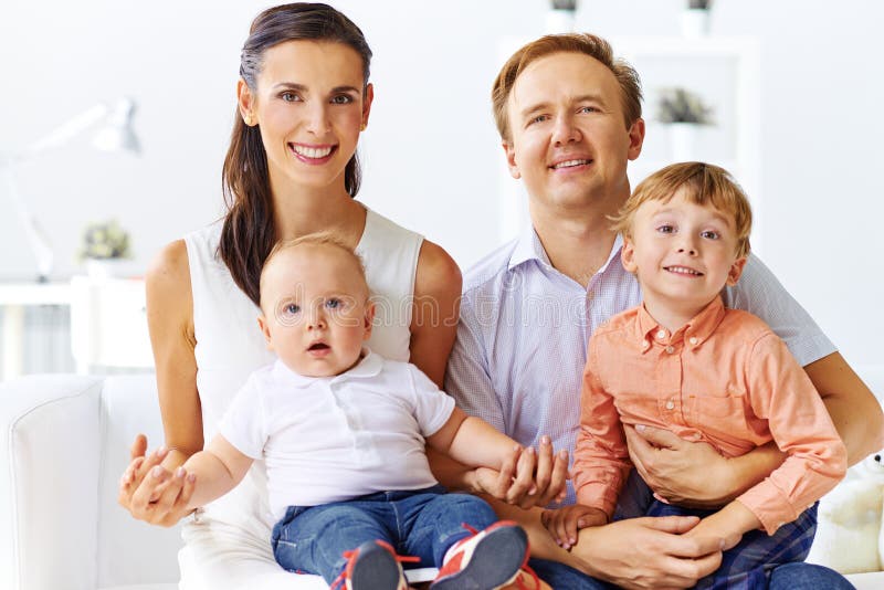 Friendly family stock image. Image of funny, family, female - 6820543