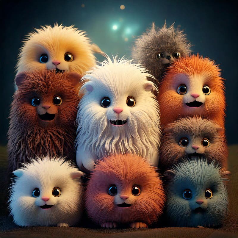 "Friendly Fluffy Creatures: Meet the Mischievous Group with the Unique ...