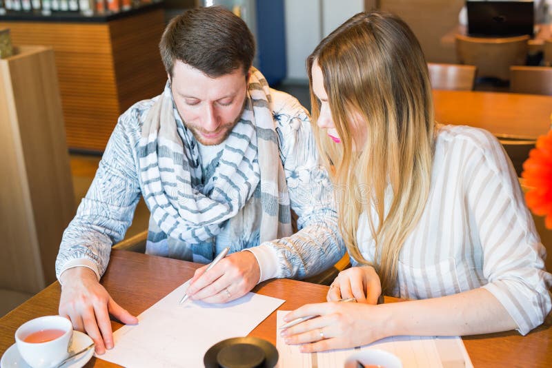 Friendly Freelancers are Working in Cooperation Stock Image - Image of ...