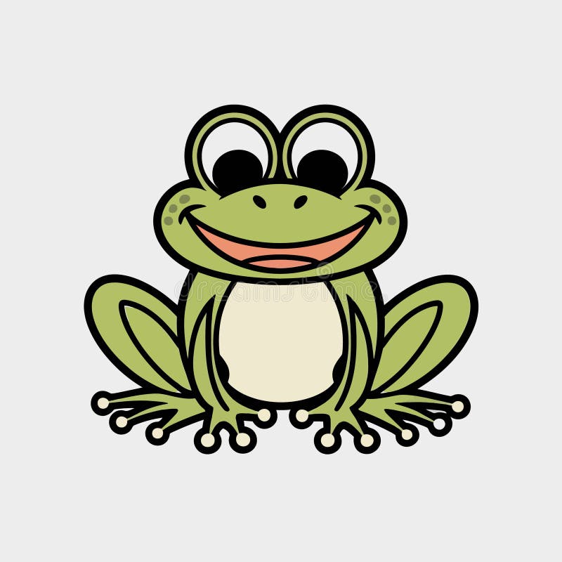 The Friendly Frog 3 stock vector. Illustration of horizontal - 351476036