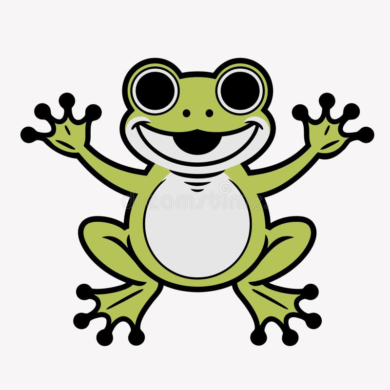 The Friendly Frog 5 stock vector. Illustration of head - 351476044