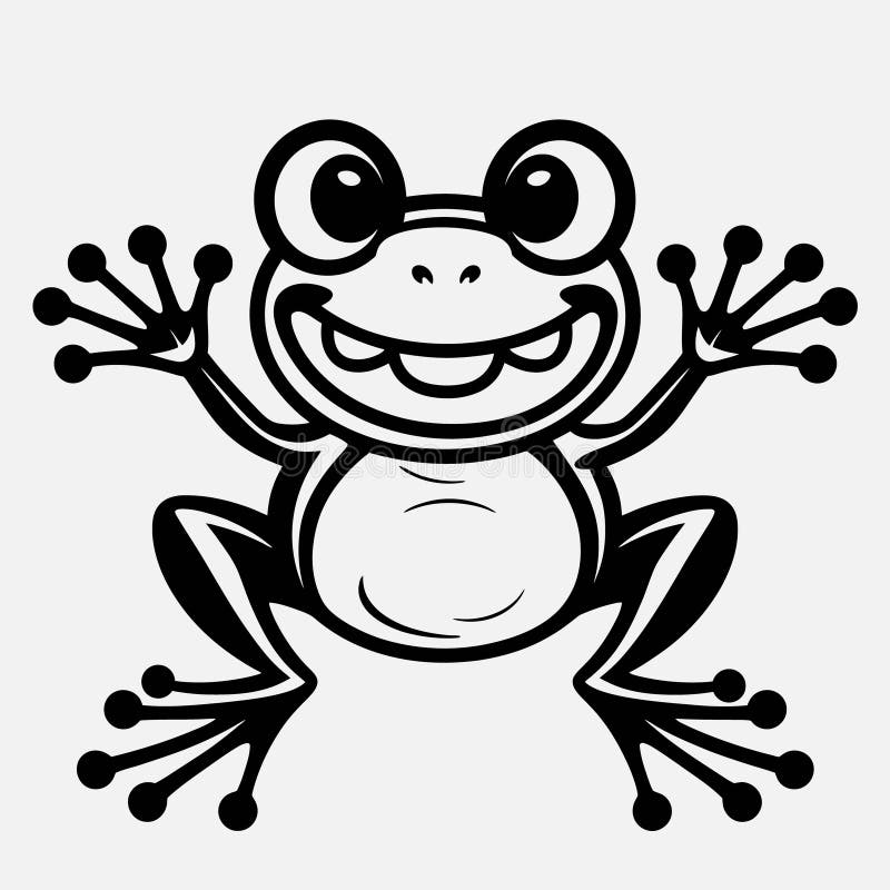 The Friendly Frog 7 stock illustration. Illustration of reptile - 351476051