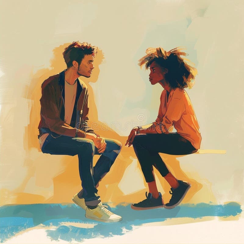 Friendly Gathering with People Engaging in Conversation and Socializing ...