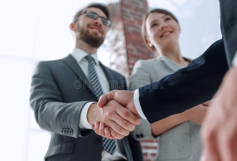 Friendly Handshake of Business People. Stock Photo - Image of ...