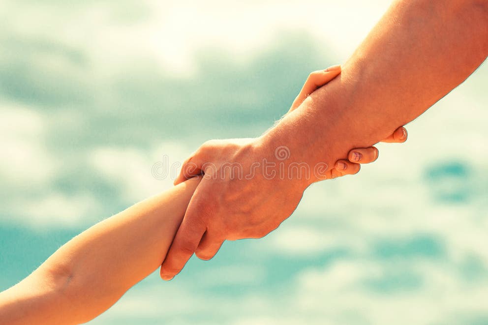 Friendly Handshake. Two Hands, Shaking Hands. Rescue, Helping Gesture ...