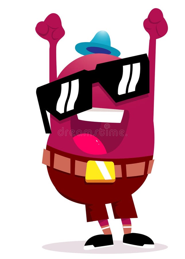 Smiling Bean Character Symbol Illustration Stock Vector - Illustration ...