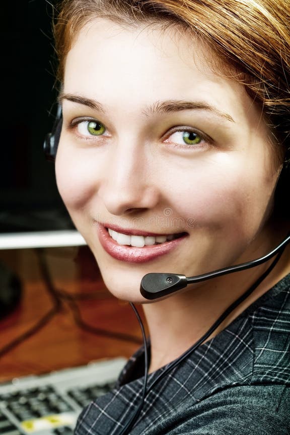 Friendly and Happy Service Customer Female Worker Stock Photo - Image ...