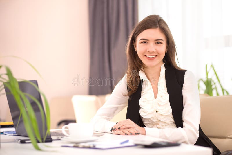 Friendly HR manager. stock photo. Image of achievement - 87383512