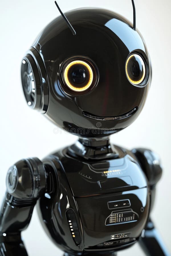 Friendly Humanoid Robot with AI Capabilities Stock Image - Image of ...