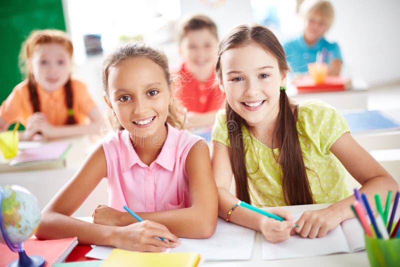 Friendly juniors stock image. Image of back, lovely, girl - 59333881