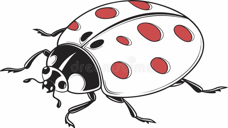 Friendly Ladybug Insect, Nature, Garden, Cute, Vector Design Generative ...