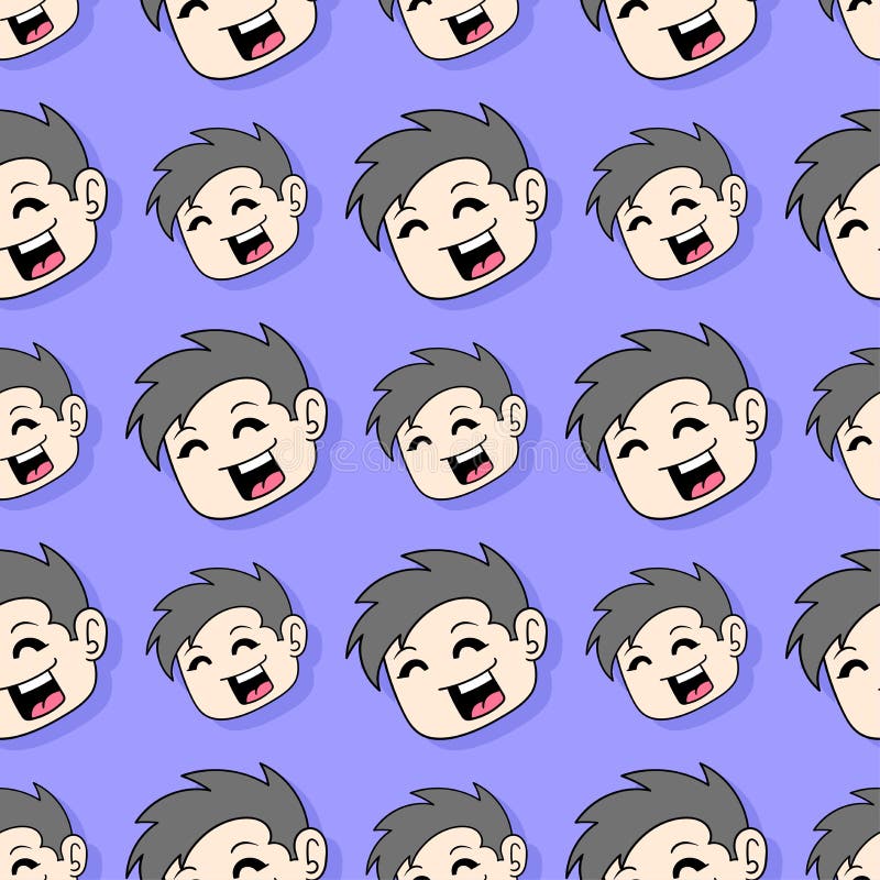 Handsome and Friendly Boy Head, Doodle Icon Drawing Stock Vector ...