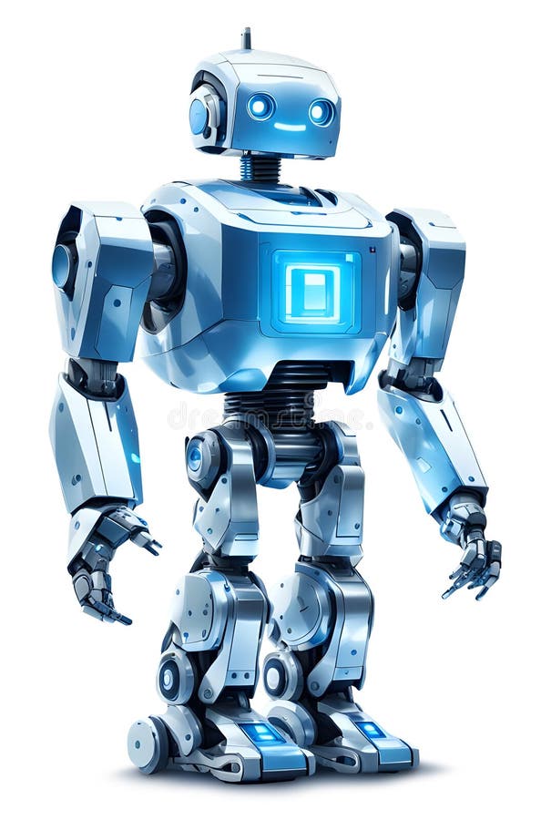 Friendly Looking Household Robot Isolated Stock Illustration ...