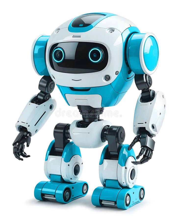 Friendly Looking Household Robot Isolated Stock Illustration ...