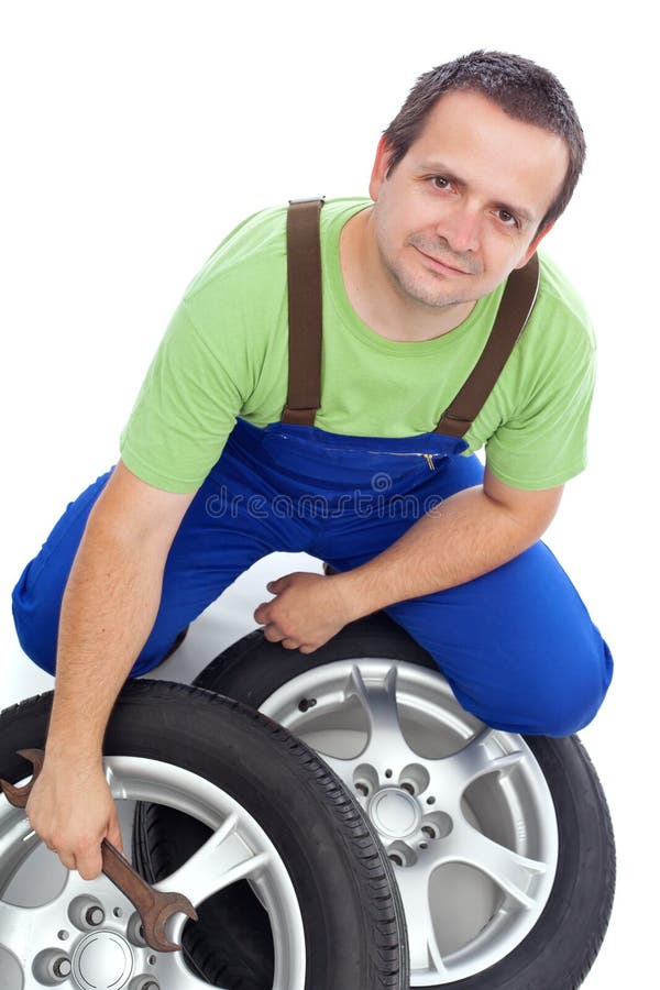 Friendly Car Mechanic stock photo. Image of maintenance - 34130020