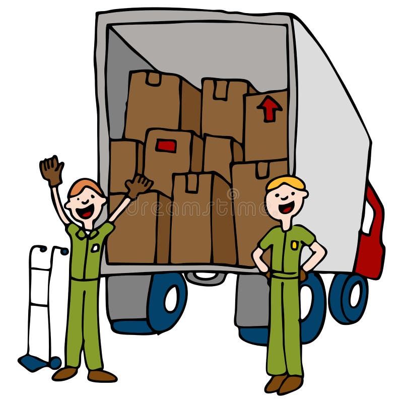 Friendly Moving Company stock vector. Illustration of moving - 18785265